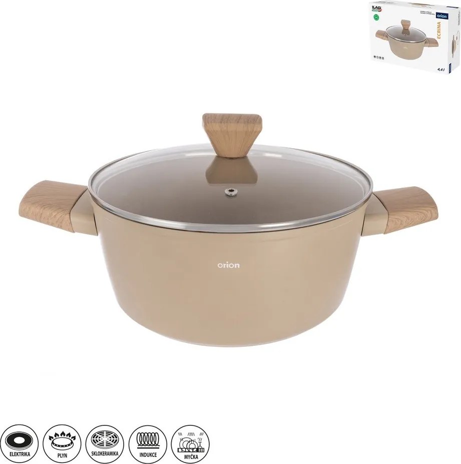 Kastrol s pokličkou/s keramickým povrchem 4,4 l Ecrina – Orion