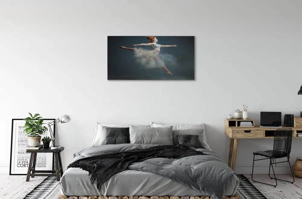 Obrazy na plátně balerína kouř 120x60 cm