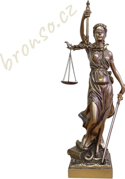Spravedlnost - bohyně Themis soška Veronese, dárek pro právníka, WU71832A4