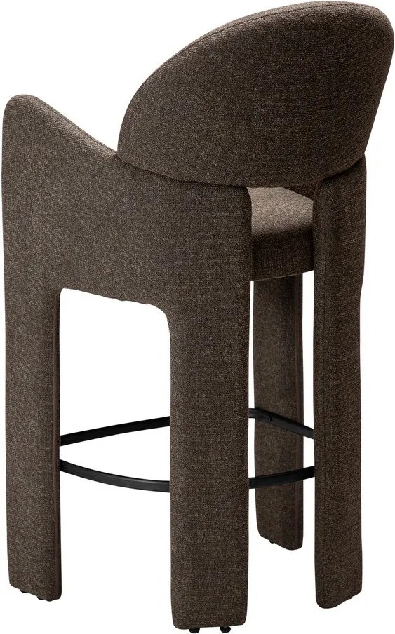 Hnědá barová židle (výška sedáku 68,5 cm) Aole – DAN-FORM Denmark