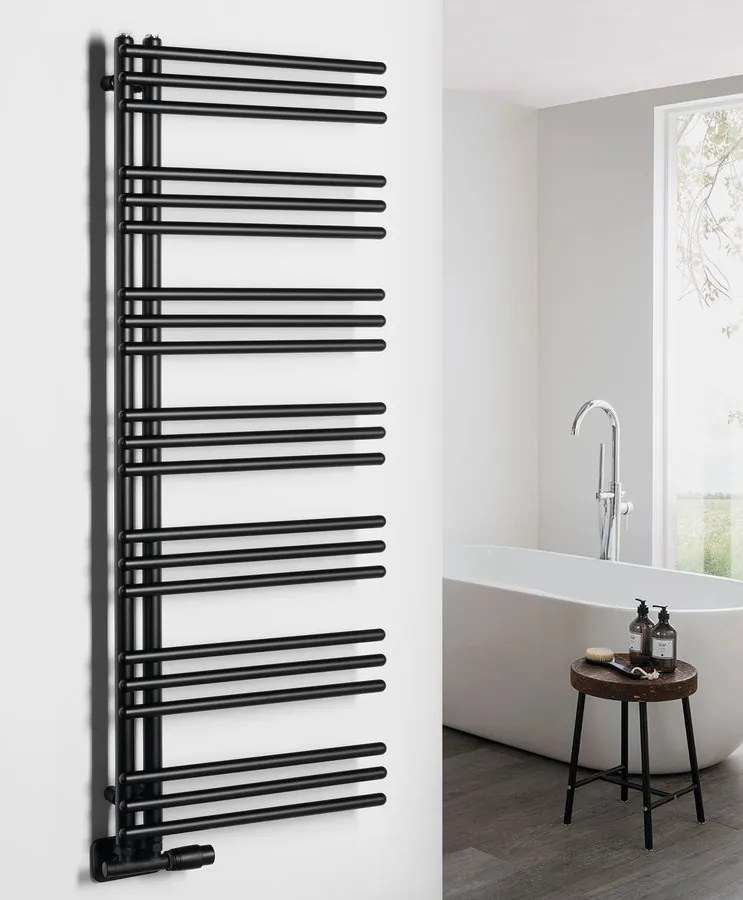Sapho , POSEIDON topné těleso 550x1340mm, černá matná, PS513B