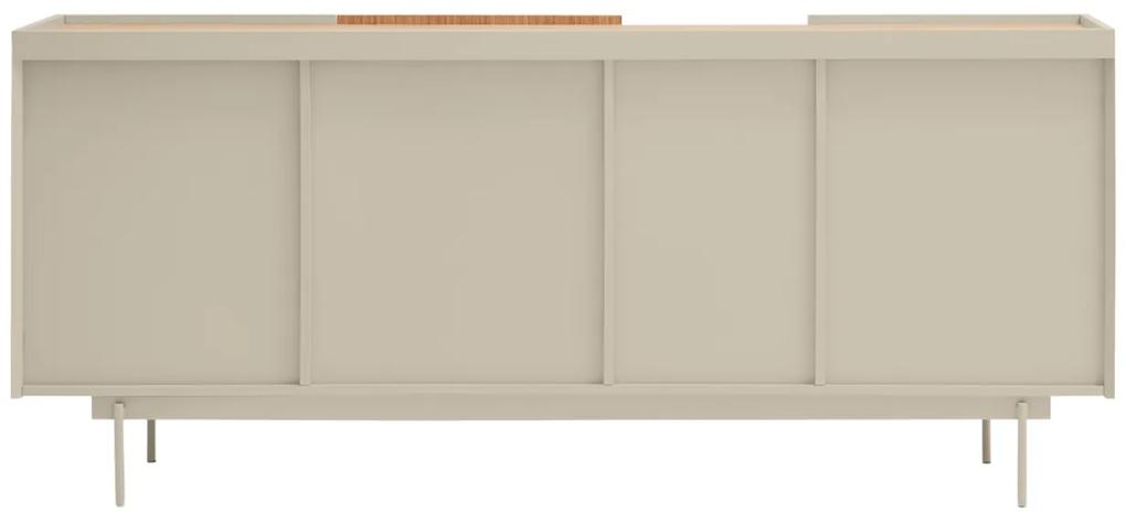 Béžová dubová komoda Teulat Otto 180 x 45 cm