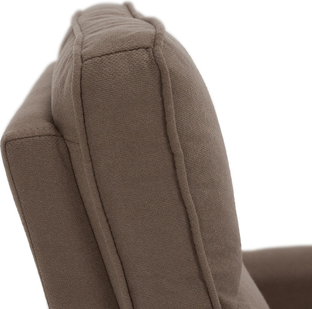 Relaxační otočné křeslo, šedohnědá Taupe, MEKENZI