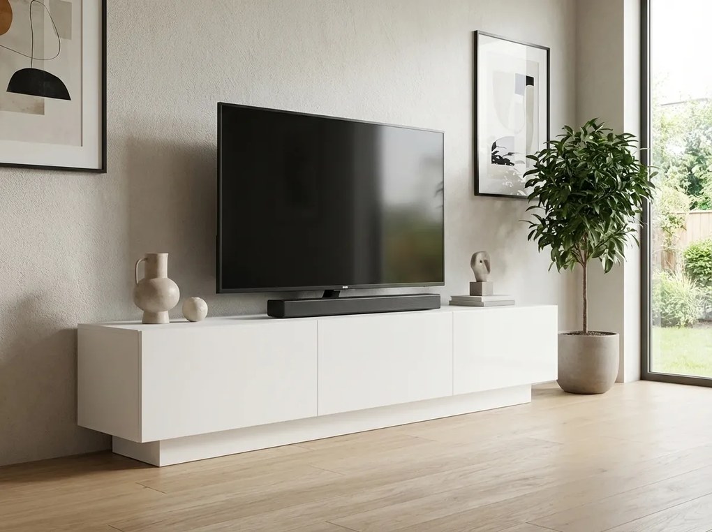TV stolek DOLCE 180 cm, bílá