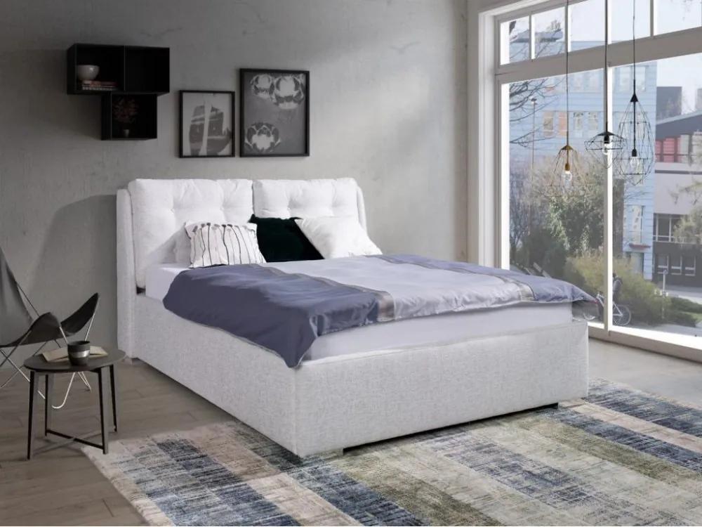 Elegantní čalouněná postel IBIZA Ton 3 160x200 cm