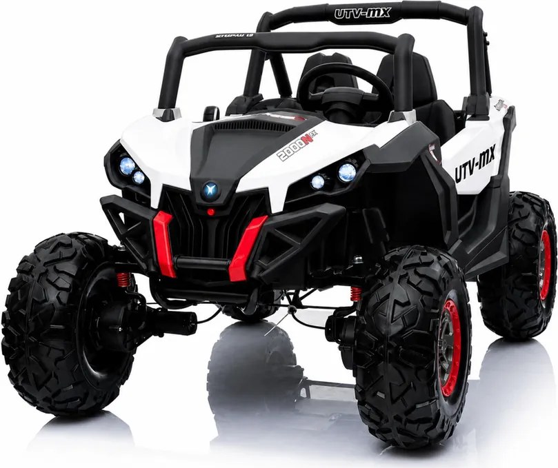 LEAN CARS Akumulátorové auto XMX603 4x4 s panelem MP4, bílé