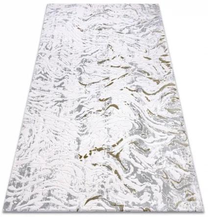 Kusový koberec akrylový DIZAYN 123 světle šedý / zelený Rozměr: 120x180 cm