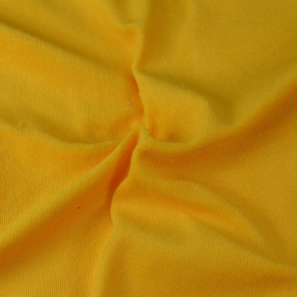 BROTEX Froté prostěradlo sytě žluté Rozměr: 60 x 120 cm