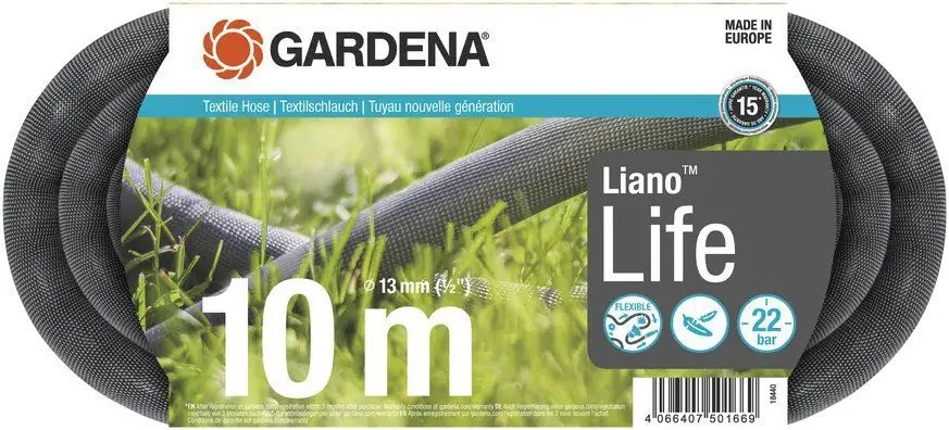 Zahradní hadice gardena hadice zahradní, textilní liano life - délka 10 m