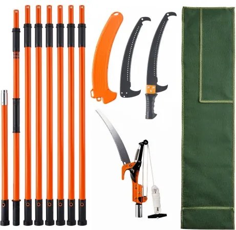 Ruční tyčová pila, 2,2–8,2 m prodlužovací nůžky na stromy – GZJDJZ-8m8