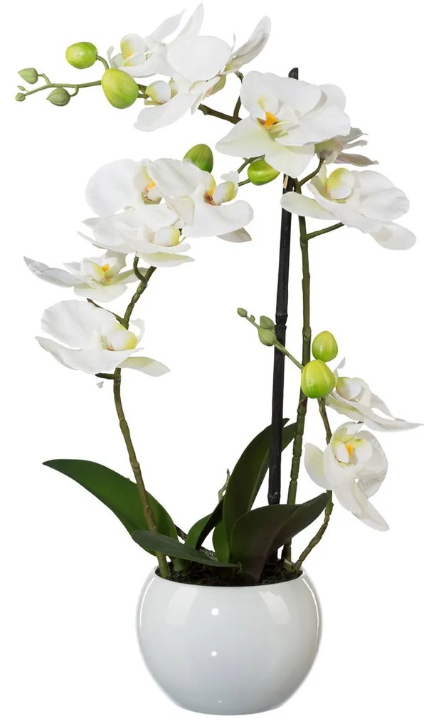 Umělá Orchidej v květináči, 42 cm