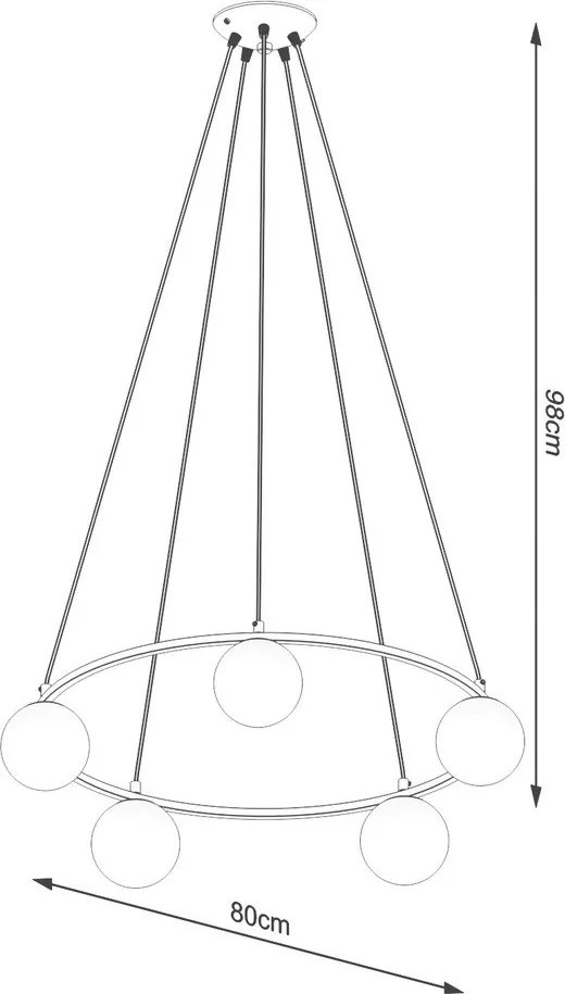 Bílé/černé závěsné svítidlo se skleněným stínidlem Umerta – Sollux