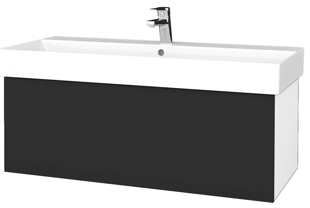 Dřevojas Koupelnová skříň VARIANTE SZZ 100 Varianta: N01 Bílá lesk / L01 Bílá vysoký lesk