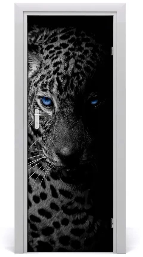 Samolepící fototapeta na dveře Leopard 75x205 cm