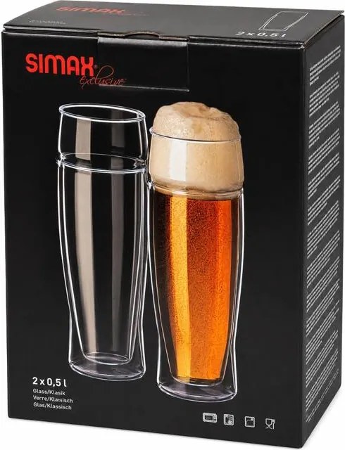 Simax Sklenice na pivo Exclusive 0,5 l 2 ks