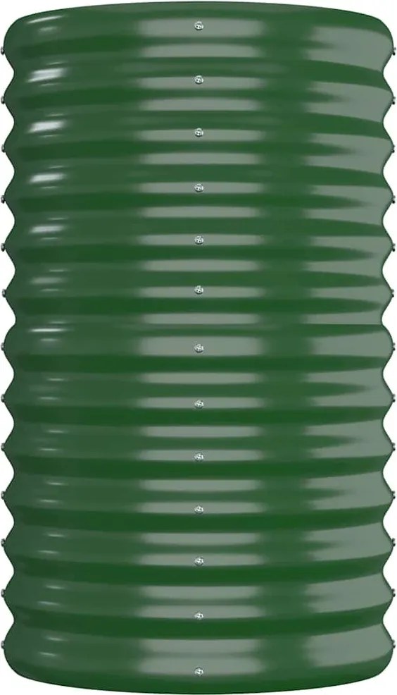 Vyvýšený záhon pozinkovaná ocel 152x40x68 cm zelený 318893