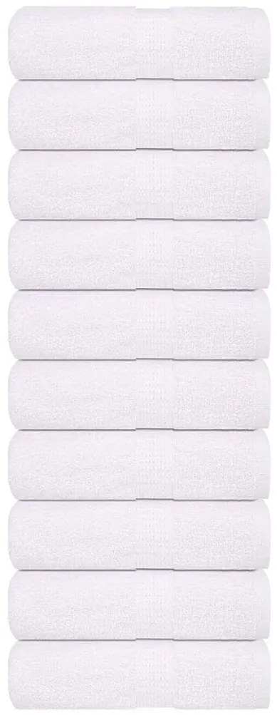 Ručníky pro hosty FROGN 10 ks bílé 30x50 cm 360 g/m² 136647