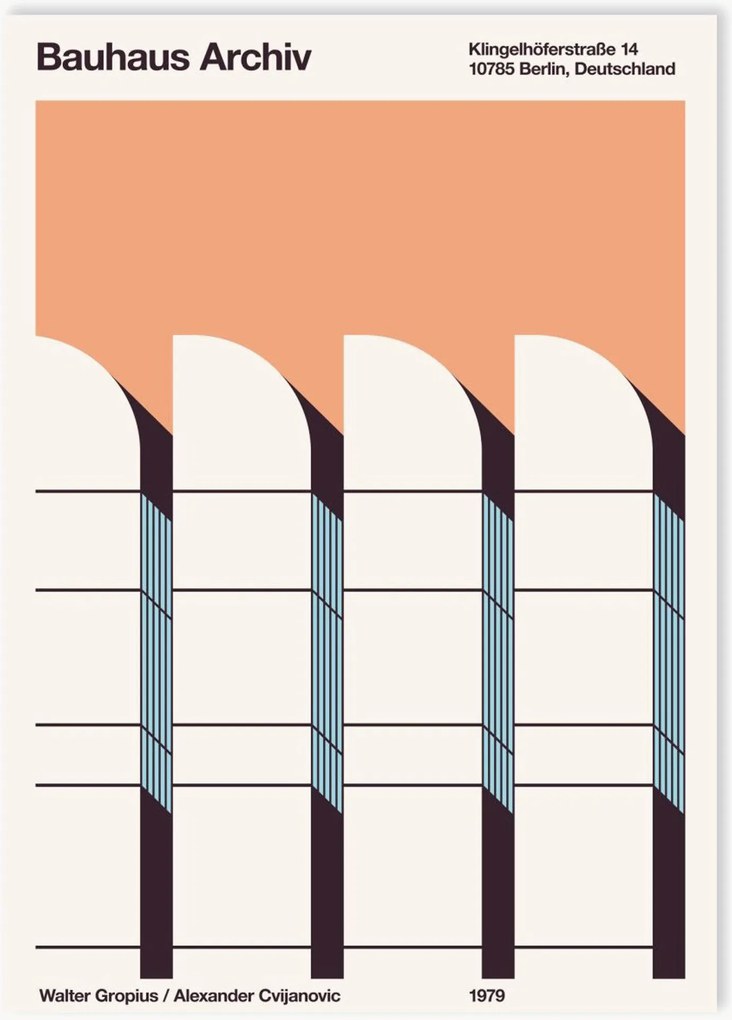 Plakát Bauhaus Archiv