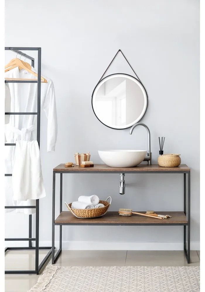 Nástěnné zrcadlo s osvětlením ø 60 cm Fine – Mirrors and More