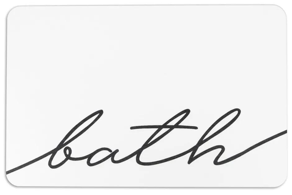 Bílá koupelnová předložka 39x60 cm Bath – Artsy Doormats