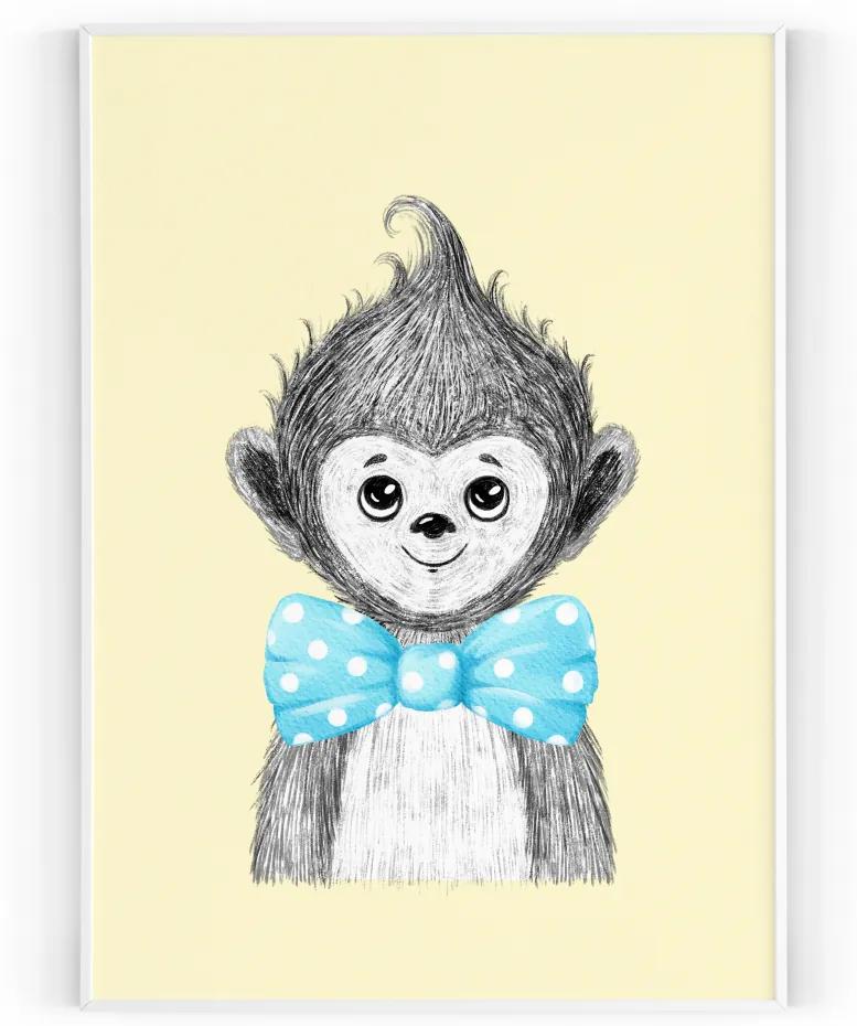 Plakát / Obraz Opička Samolepící plátno A4 - 21 x 29,7 cm