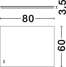 Zrcadlové LED svítidlo NOVA LUCE ALDA 48W 4000K IP44 9006010 s dotykovým senzorem