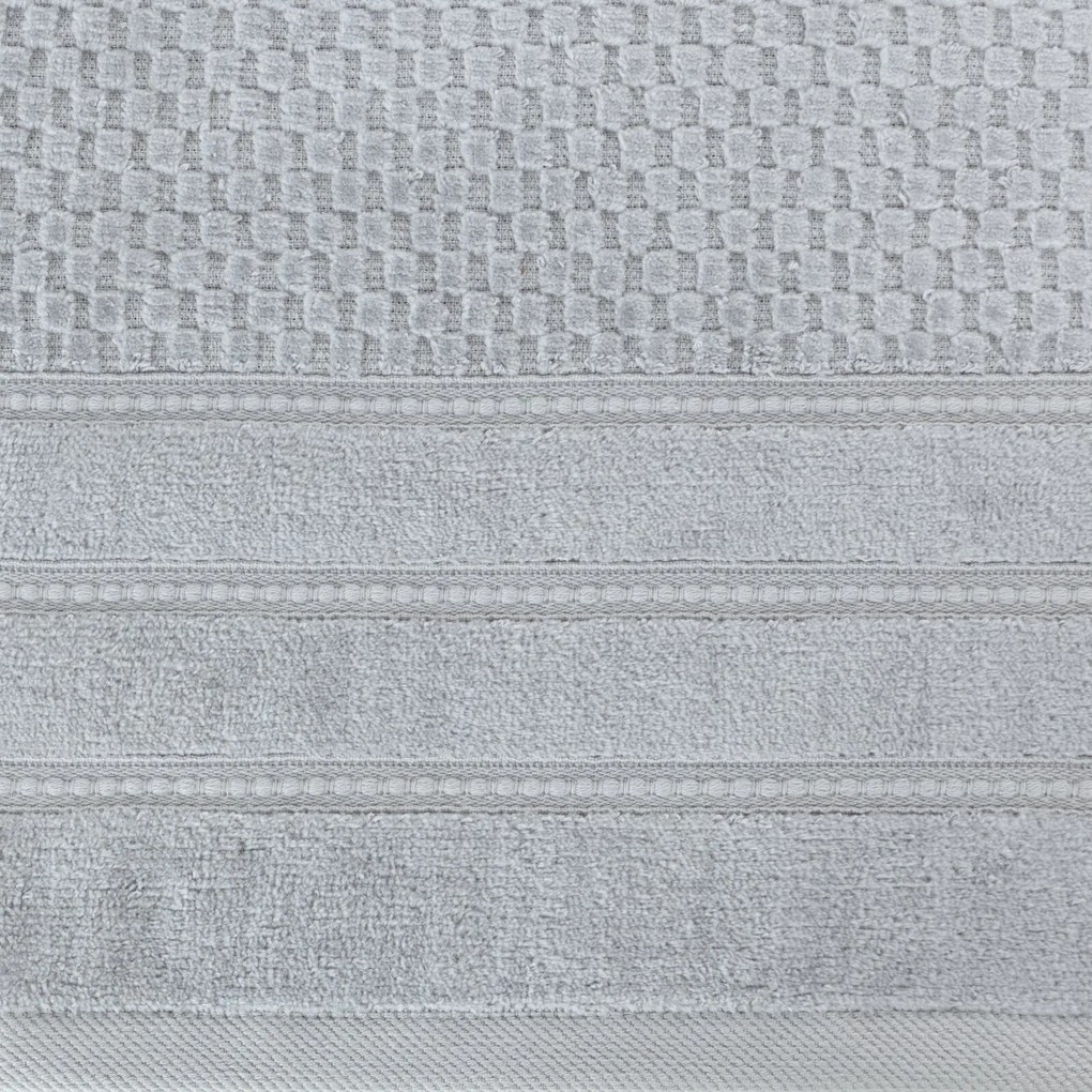 BAVLNĚNÝ RUČNÍK ADORE SADA 6KS 50X90 CM STŘÍBRNÁ