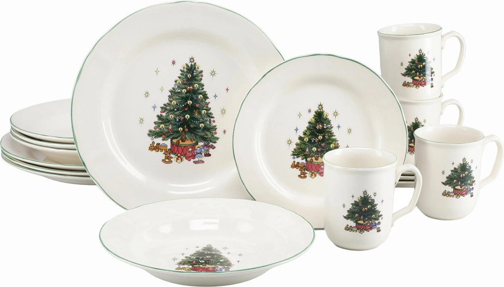 XXXLutz KOMBINOVANÁ SOUPRAVA Tannenbaum bunt 16dílné Creatable - Sady nádobí kombinované - 007768082901