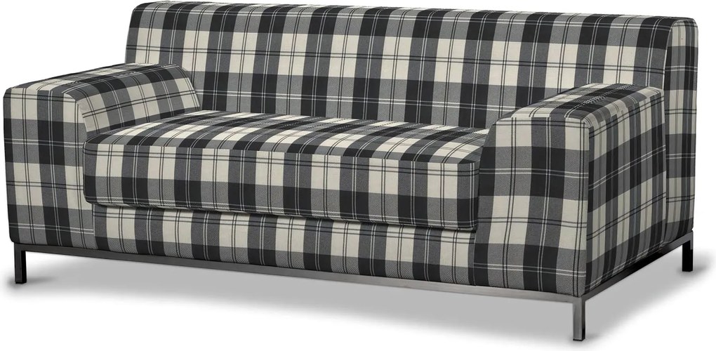 Potah na pohovku IKEA  Kramfors 2-místná barva černá látka pletený vzor, vzorované