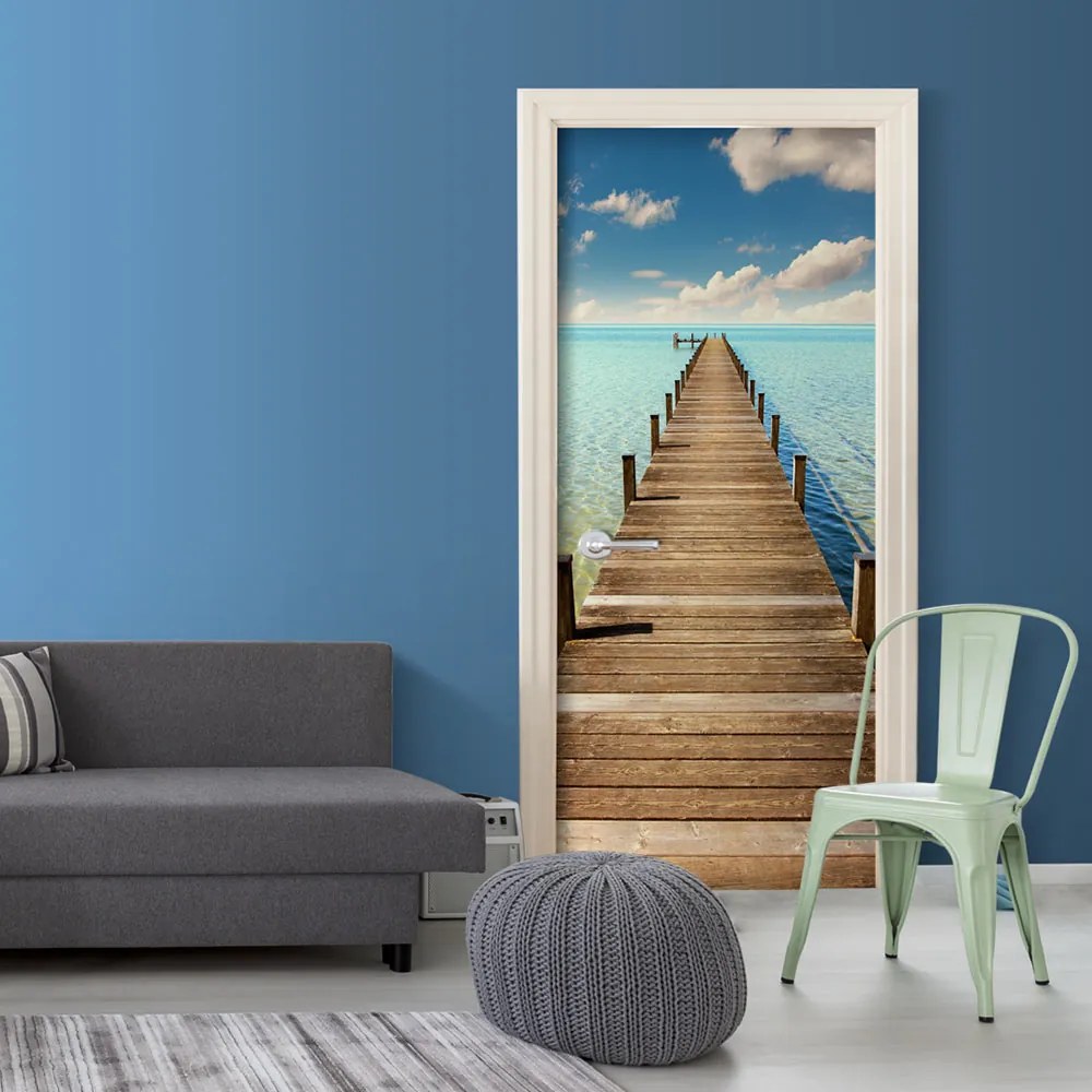 Fototapeta na dveře Bimago - Turquoise Harbour + lepidlo zdarma 100x210 cm