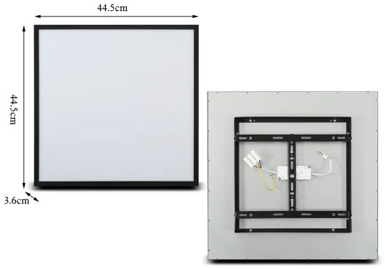 Brilagi - LED Stropní svítidlo SLIMFRAME LED/36W/230V 45x45 cm černá