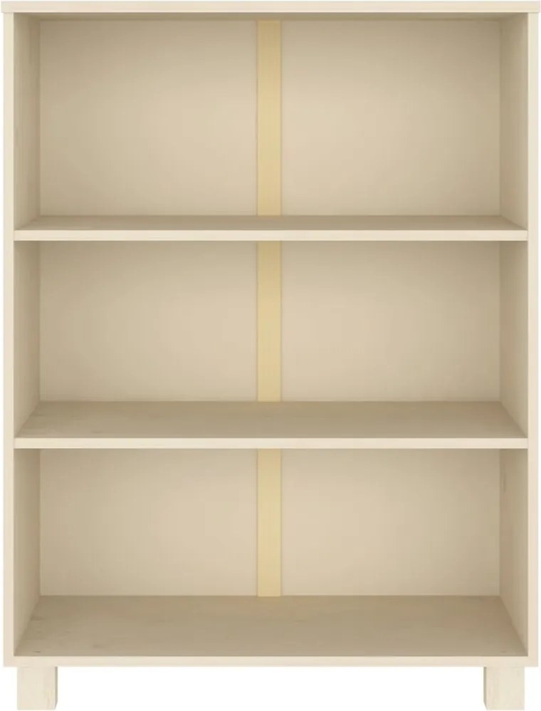 Knihovna HAMAR medově hnědá 85 x 35 x 112 cm masivní borovice 340484