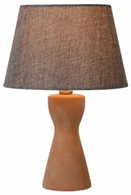 LUCIDE TURA Table Lamp E14 H32cm D20,5cm Taupe, stolní lampa