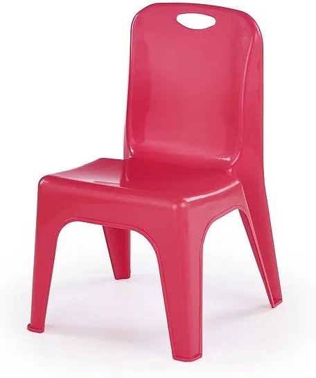 Dětská židlička Emily 1, PVC, červená