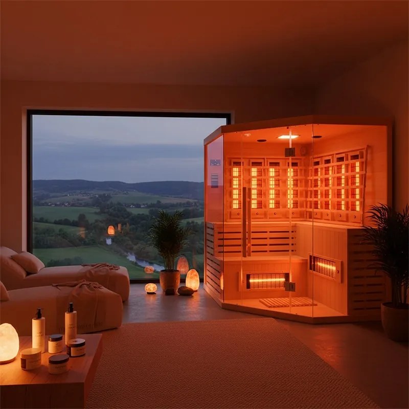 BPS-koupelny Infrasauna Relax HYD-3945 180x180, 5-6 osob