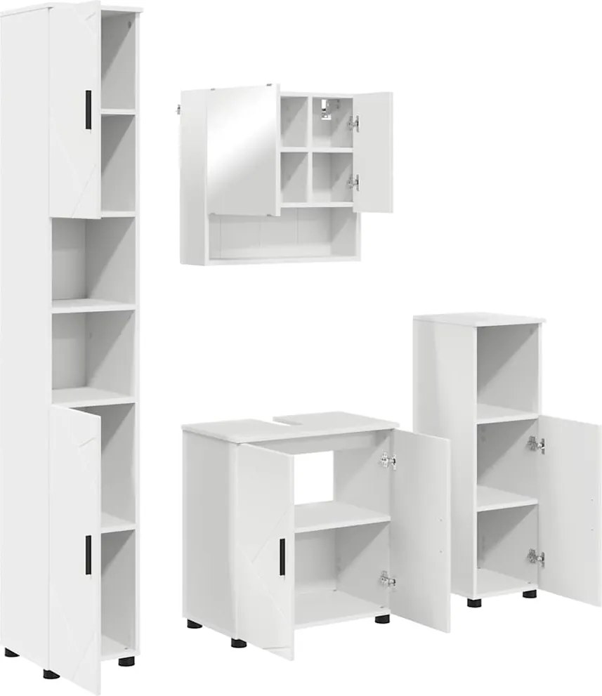 Sada koupelnového nábytku 4 ks Bílá 61 x 35 x 64 cm 3392963