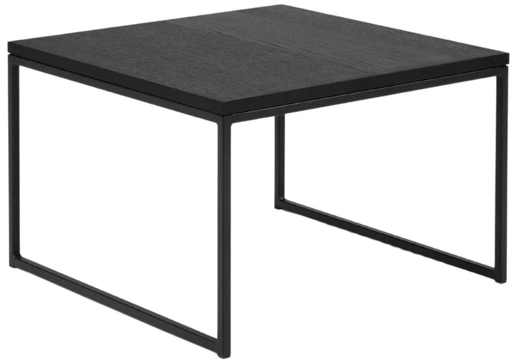 OnaDnes -20% Černý dubový konferenční stolek MICADONI VELD 50 x 50 cm