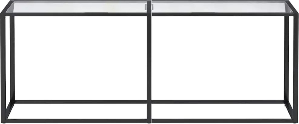 Konzolový stolek průhledný 200 x 35 x 75,5 cm tvrzené sklo 331686