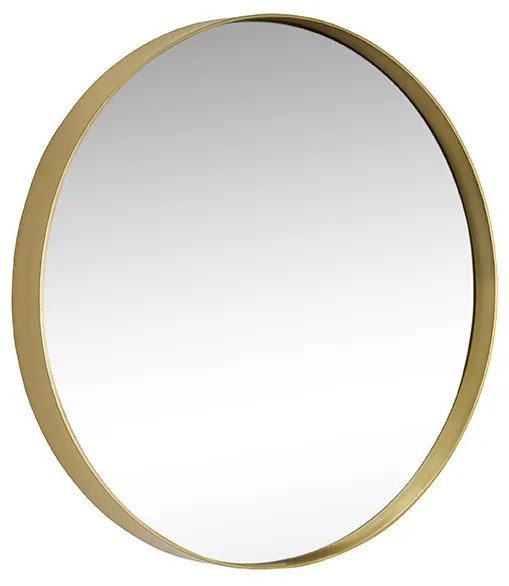 Kulaté zrcadlo Retro Brass