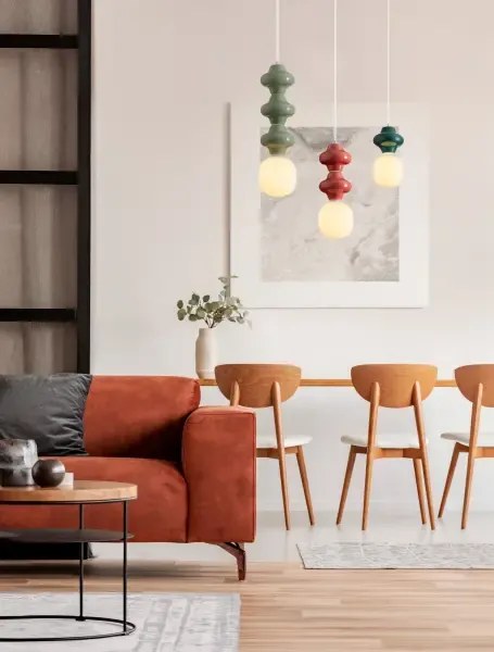 LED zeleno-bílé moderní svítidlo Clio 240