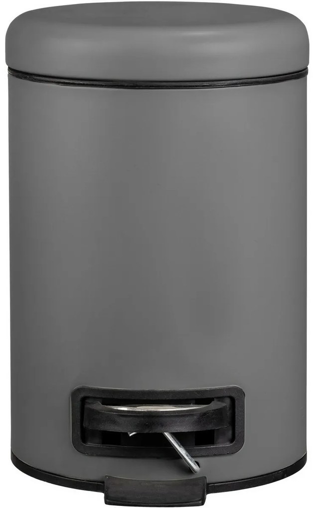 Wenko Pedálový odpadkový koš Leman 3 l, šedá, 3 l