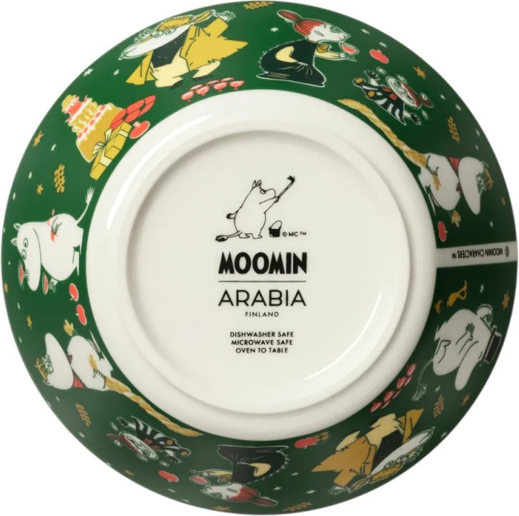 Miska Moomin Gift of Love 15cm, zelená