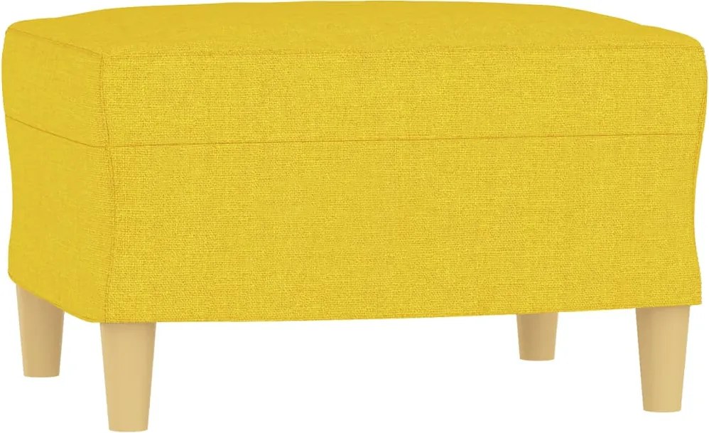 3dílná sedací souprava s poduškami světle žlutá textil 3201319