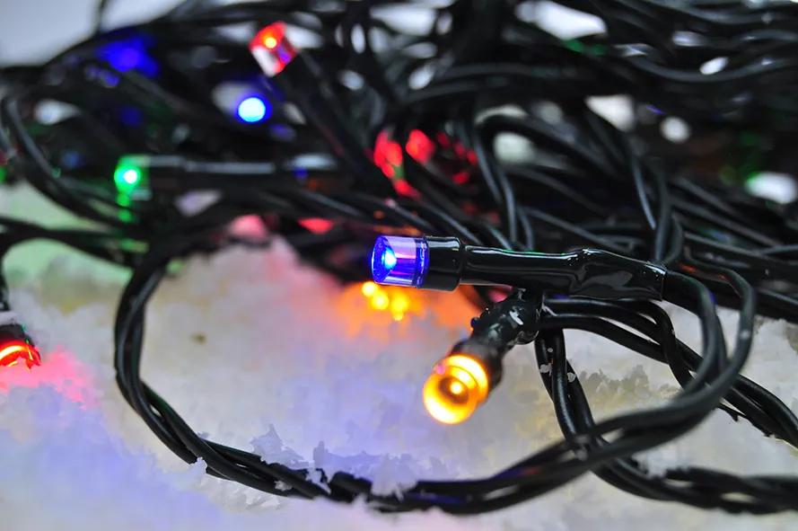 LED venkovní vánoční řetěz - 200 LED - 8 funkcí - časovač