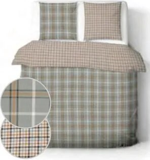 XXXLutz POVLEČENÍ, flanel, šedavě hnědá, šedozelená, 140/200 cm MISTRAL - Povlečení - 003591060601