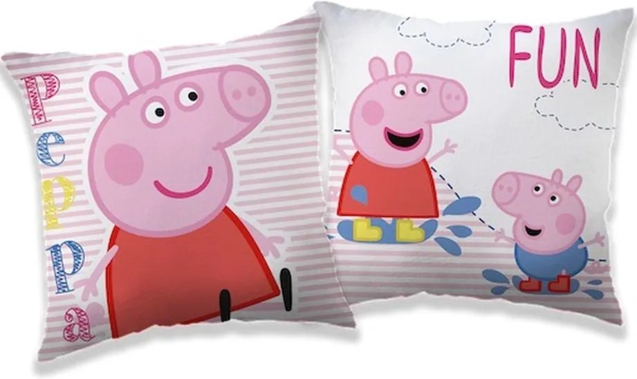 JERRY FABRICS Polštářek Peppa Pig Fun Polyester 40/40 cm