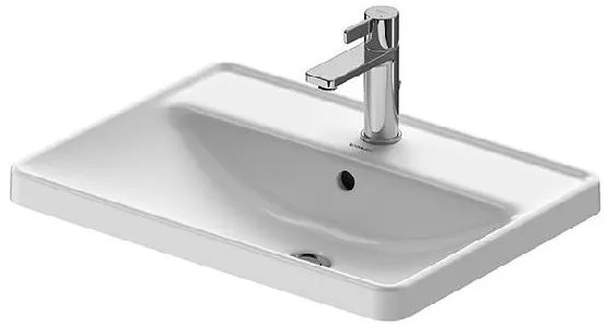 Duravit D-Neo - Umyvadlo zápustné 600x440 mm, 1 otvor pro baterii, bílá 0357600027