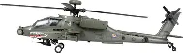 AMEWI RC helikoptéra Apache AH-64D zelená / 1:32 / RTF / 6 kanálů / 2.