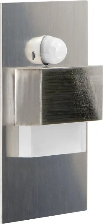 Zapuštěné schodišťové orientační svítidlo ORNO TRACO LED OR-OS-6165LR3/N 12VDC, 1,5W, 30lm, 3000K, broušená ocel