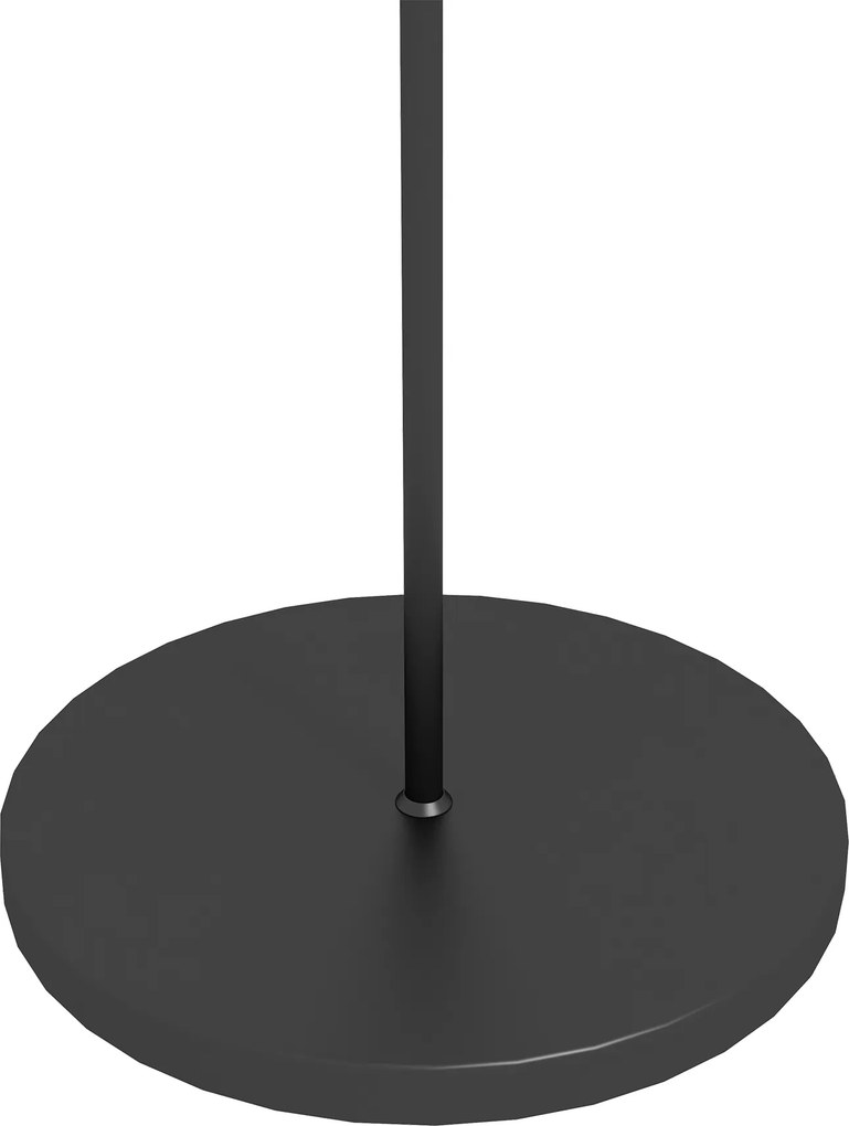 Ratanové venkovní světlo, solární zahradní lampa, automatické zapínání, LED, odolné proti povětrnostním vlivům, kovový rám, Ø34 x 130 cm, černá/žlutá